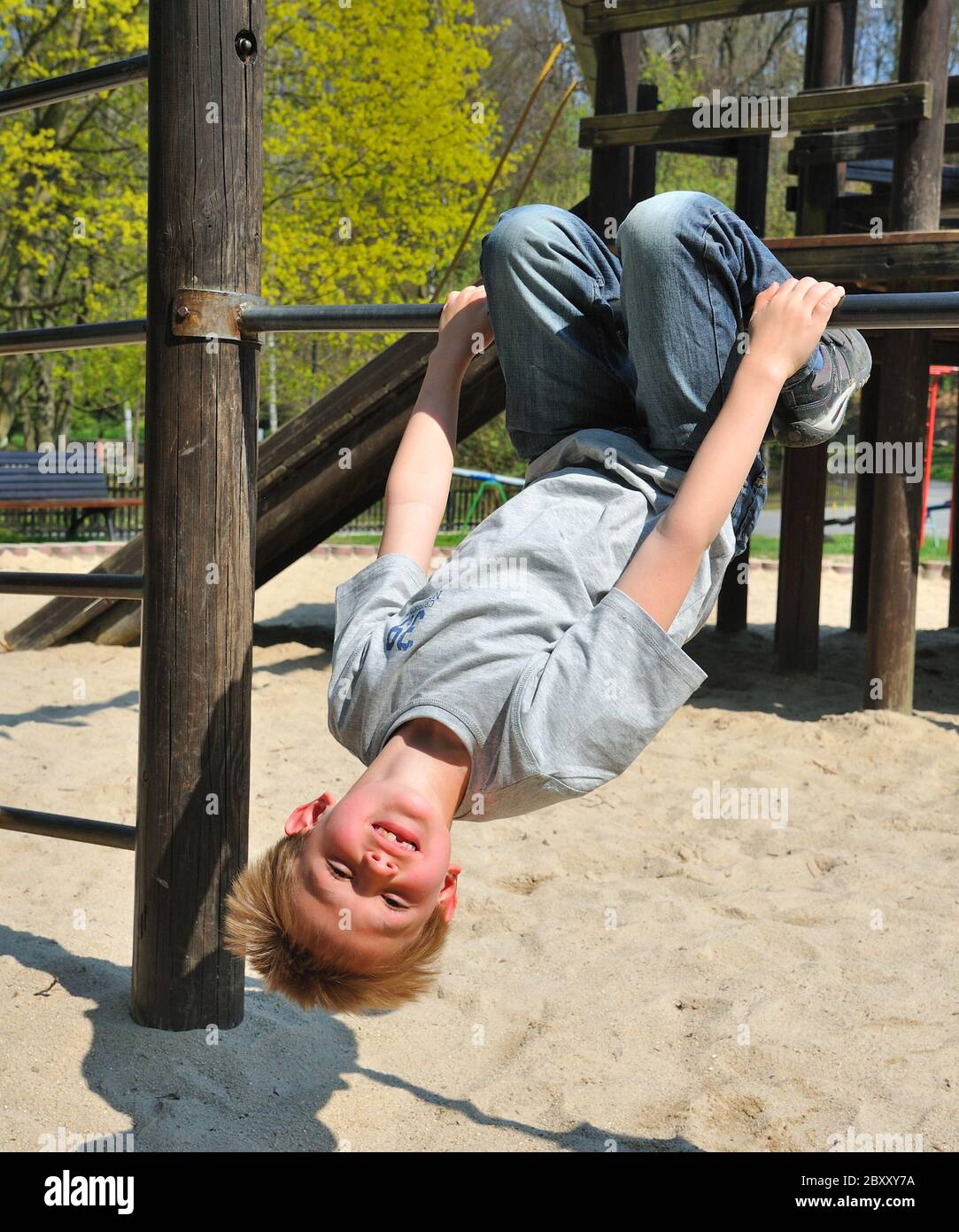 At the playground Stock Photo - Alamy