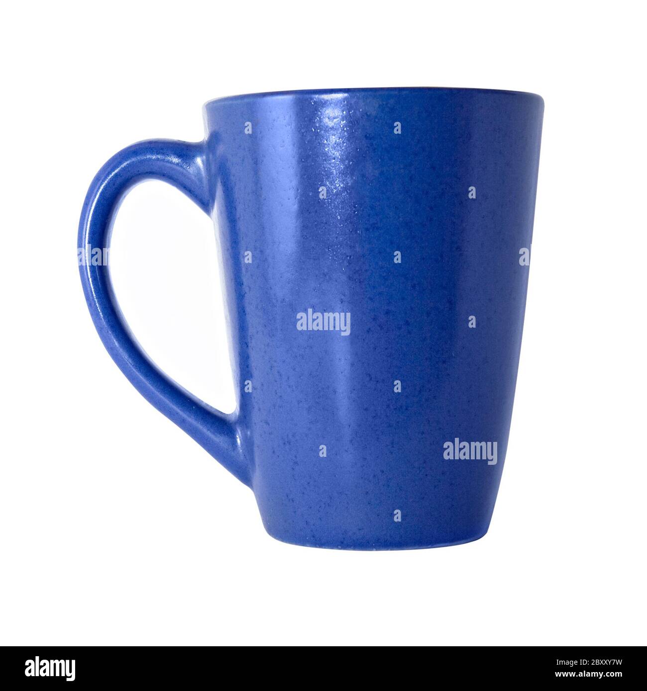 A blue ceramic teacup isolated on white Stock Photo - Alamy