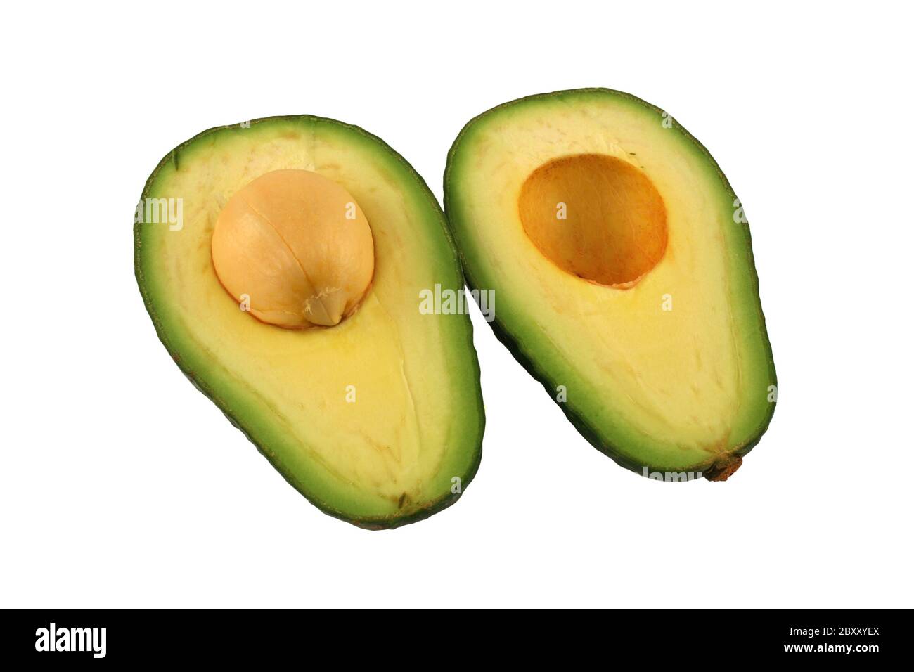 Halves of avocado hi-res stock photography and images - Alamy