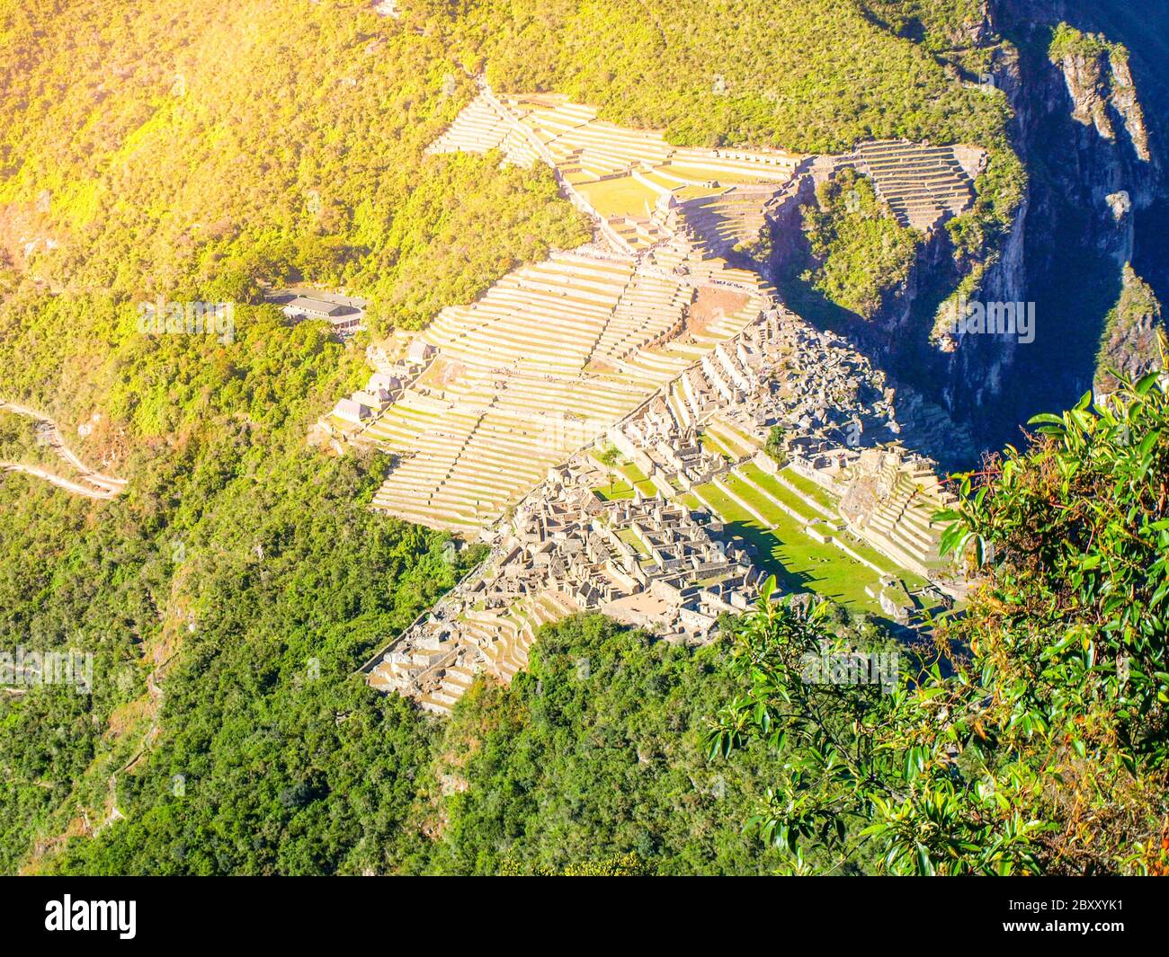 Aerial view of macchu picchu ruins hi-res stock photography and images - Alamy