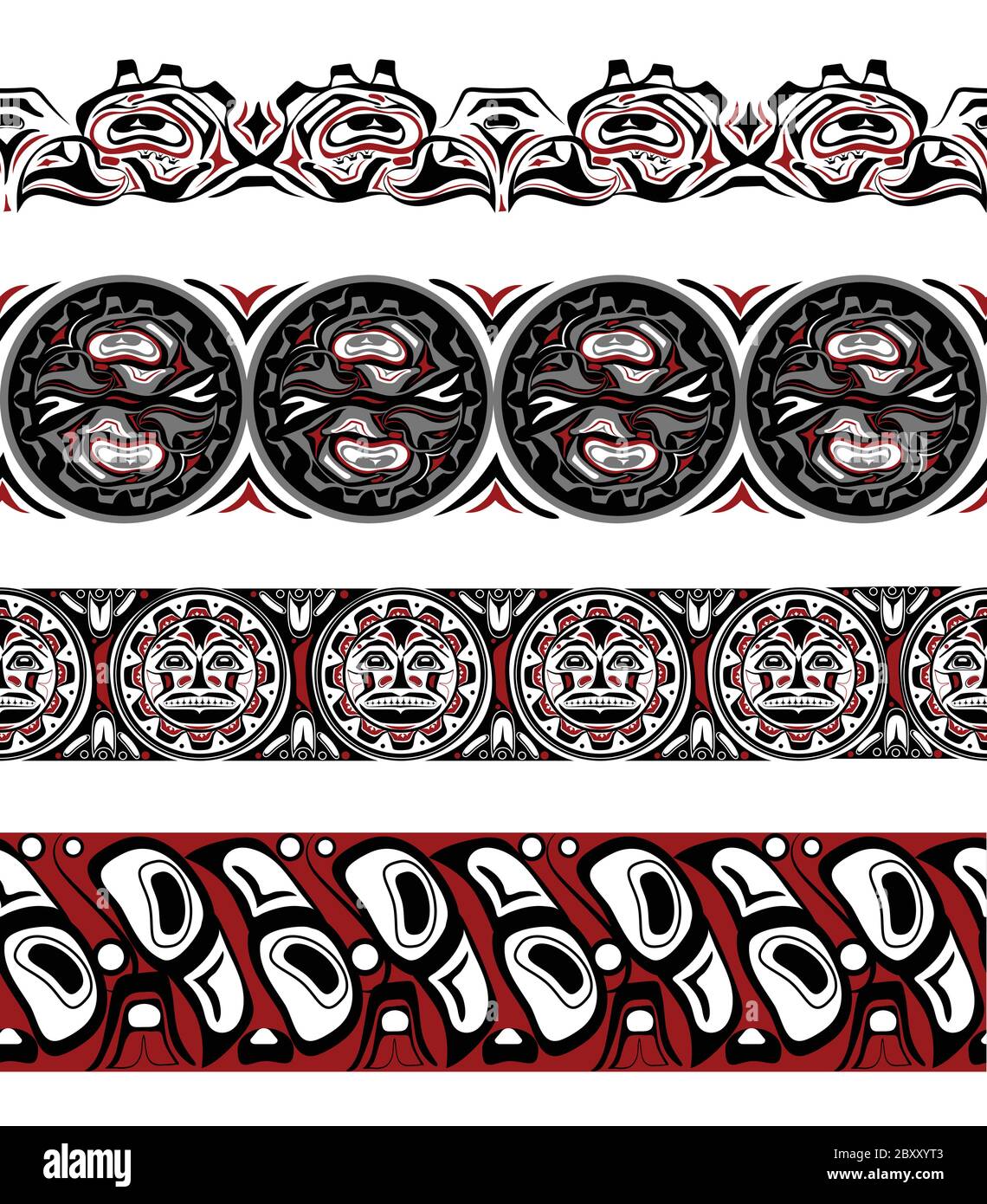 abstract background native north american set Stock Vector Image & Art ...