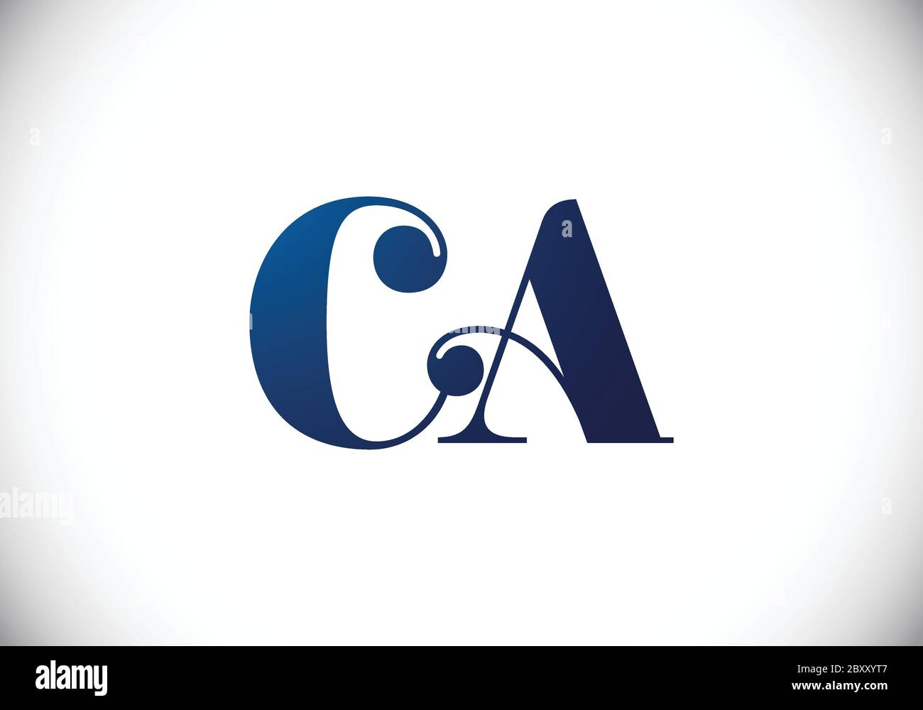 Initial Monogram Letter C A Logo Design Vector Template. C A Letter ...