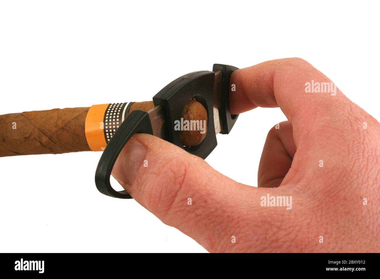 Hand smoking cigars cigar hi-res stock photography and images - Alamy