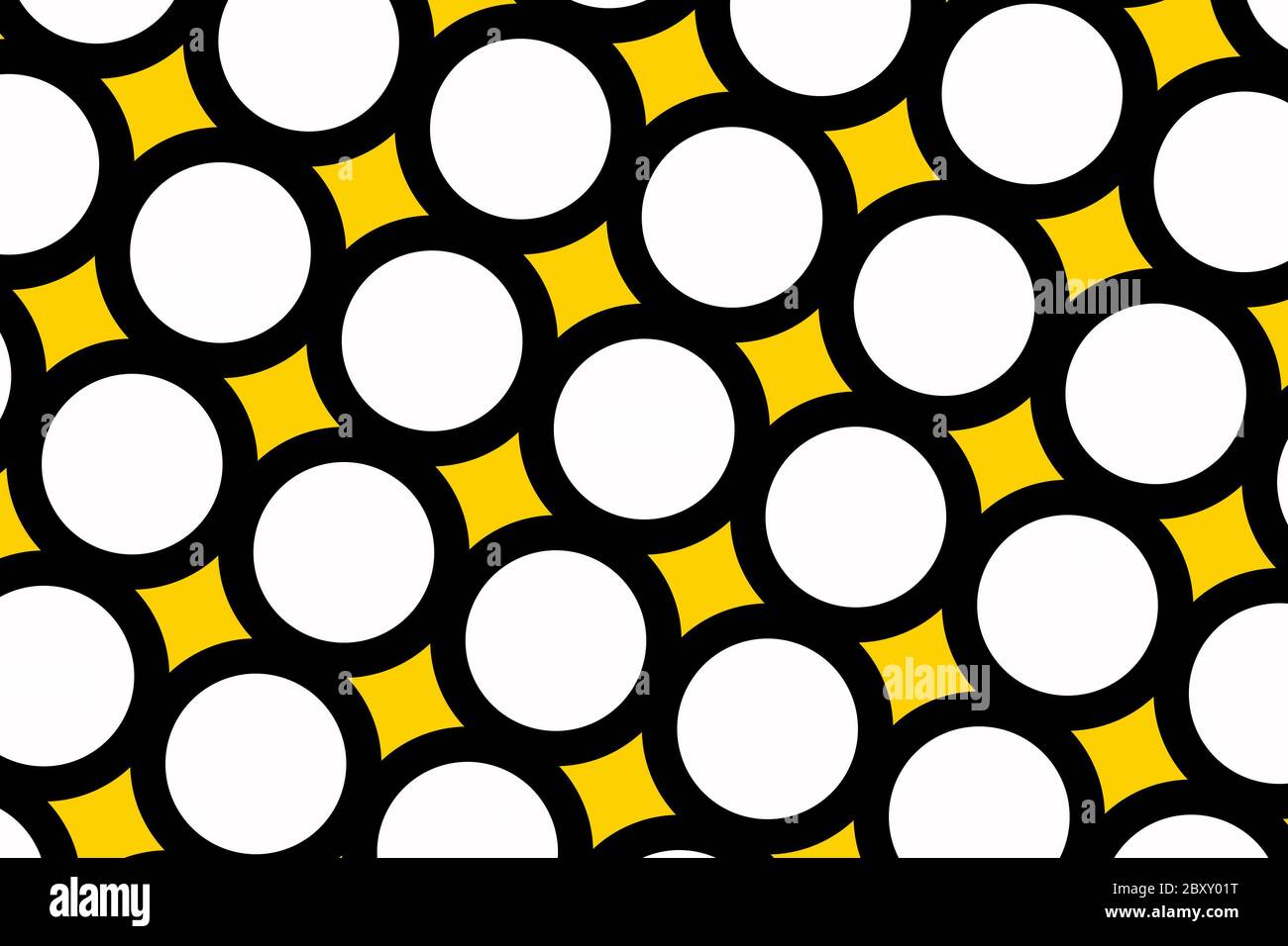 A Yellow polka dots abstract background Stock Photo - Alamy
