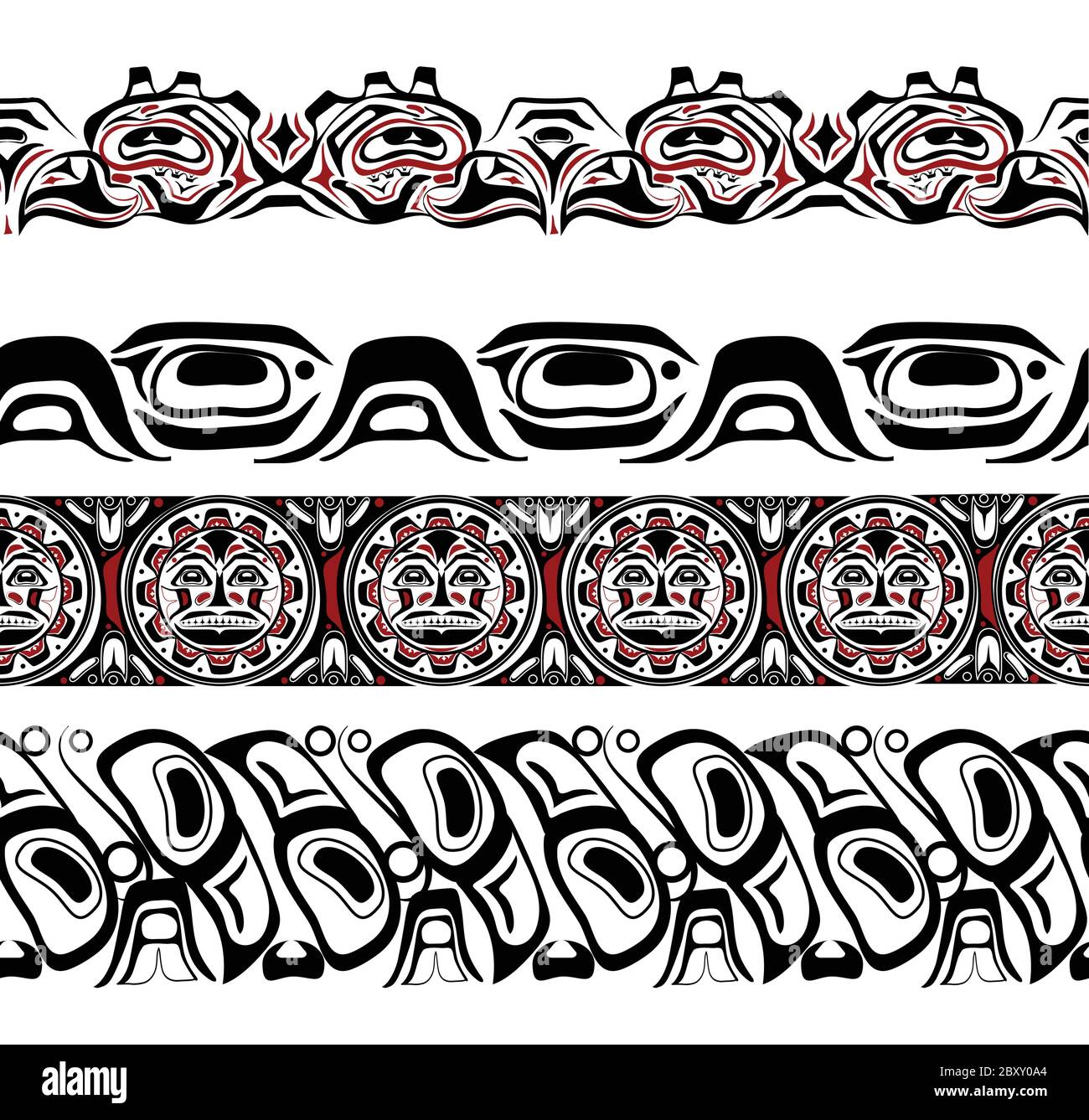 abstract background native north american set Stock Vector Image & Art ...