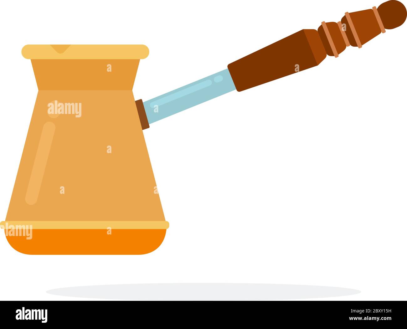 Old black pot making Stock Vector Images - Alamy