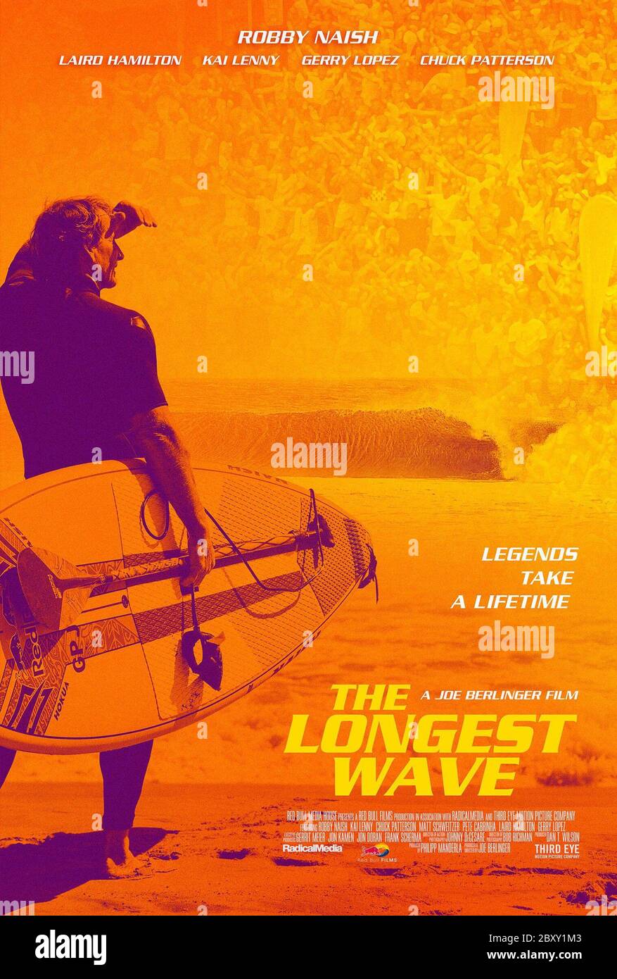 THE LONGEST WAVE, US poster, surfer Robby Naish, 2019. © Adventure ...