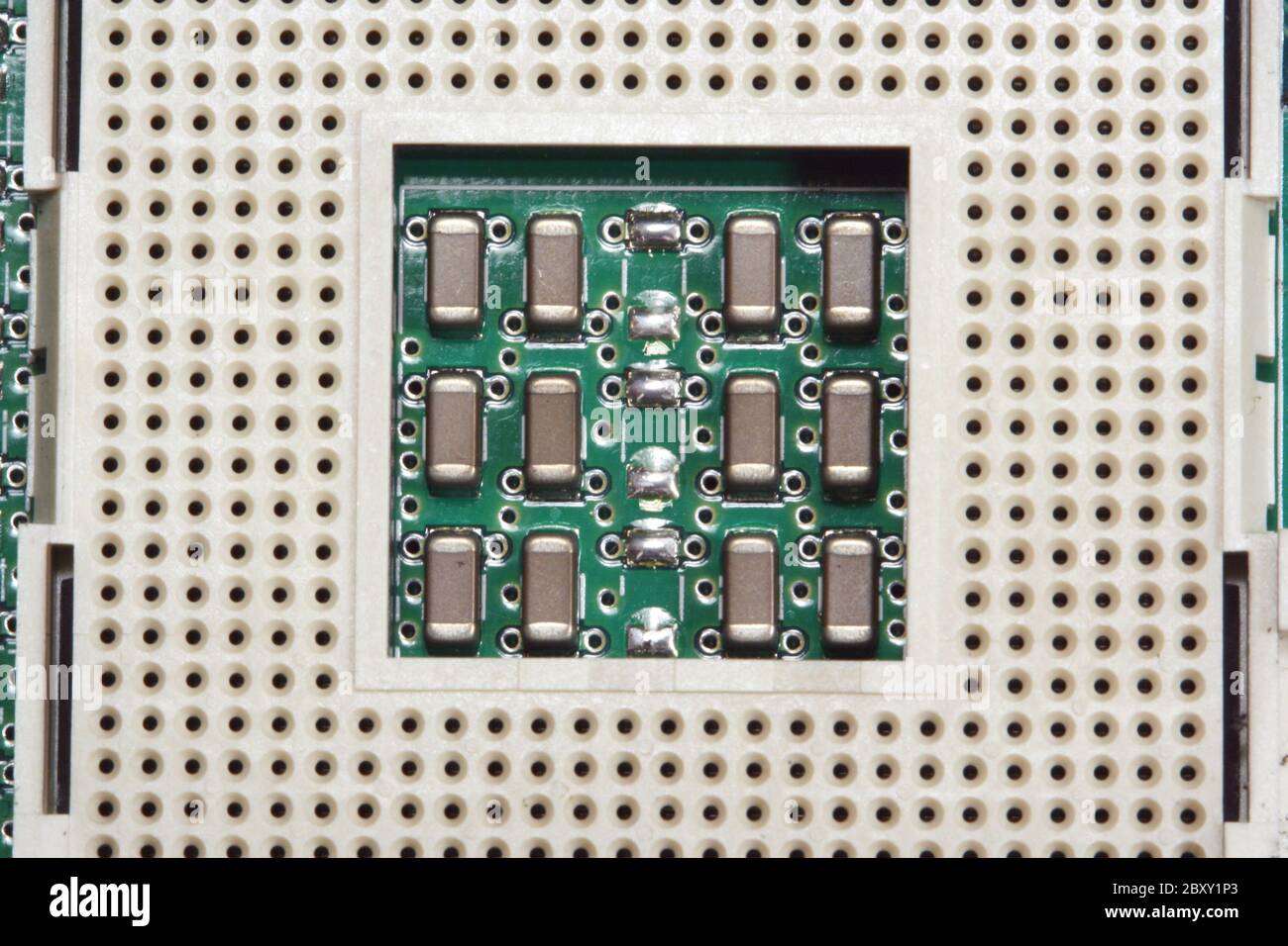 A close up of computer processor cpu slot Stock Photo - Alamy