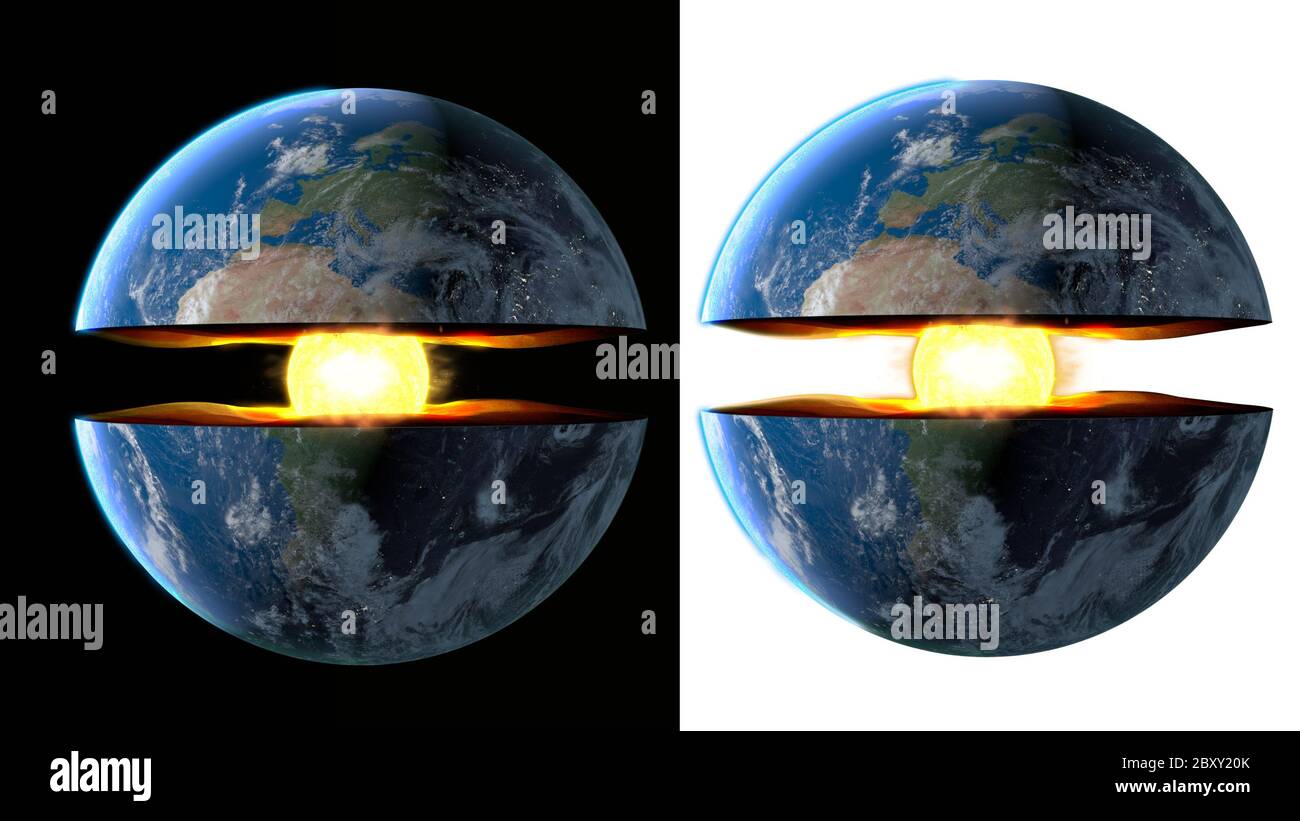 Earth crust layers hi-res stock photography and images - Alamy
