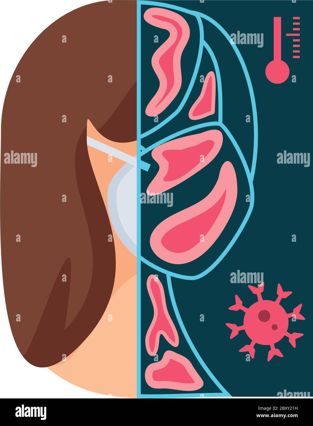 thermal scanner to scan humans on white background vector illustration ...