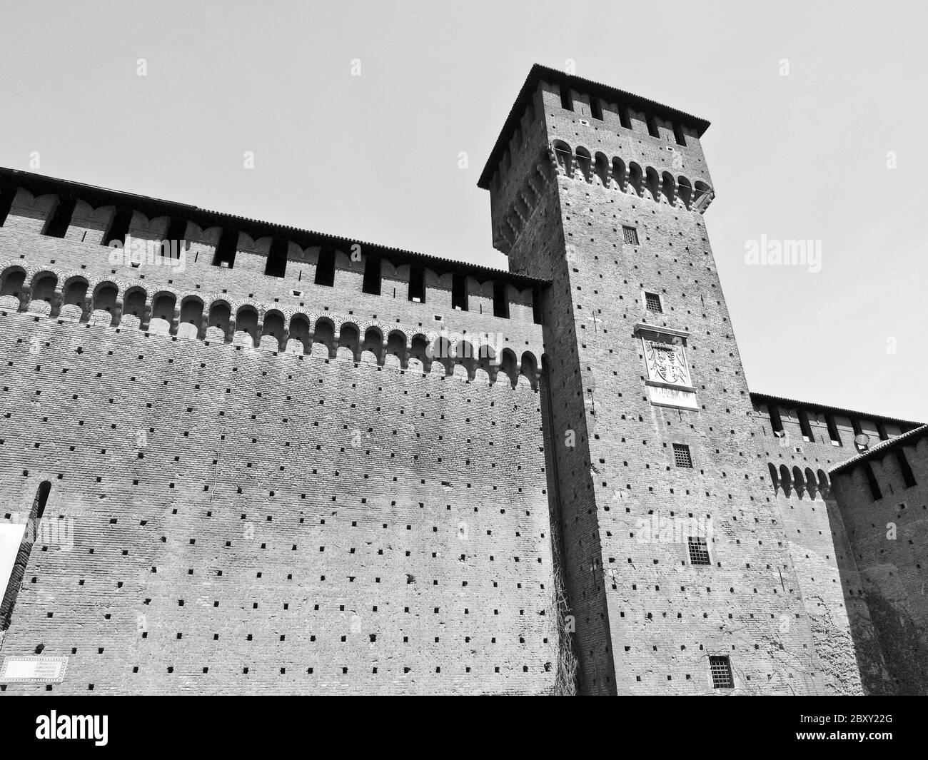 Milan castle sforzesco Black and White Stock Photos & Images - Alamy