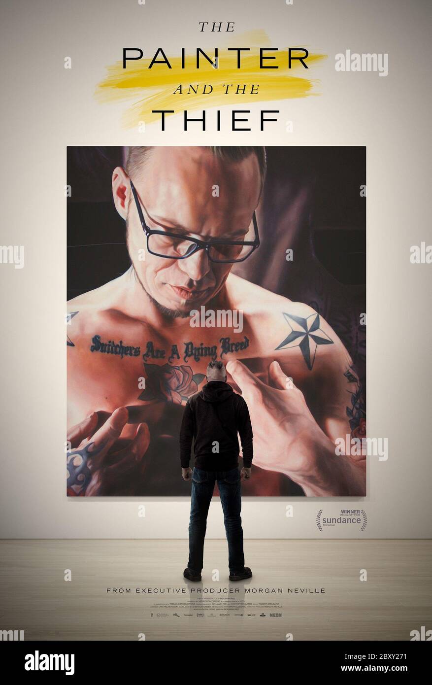 THE PAINTER AND THE THIEF, US poster, Karl-Bertil Nordland looking at ...