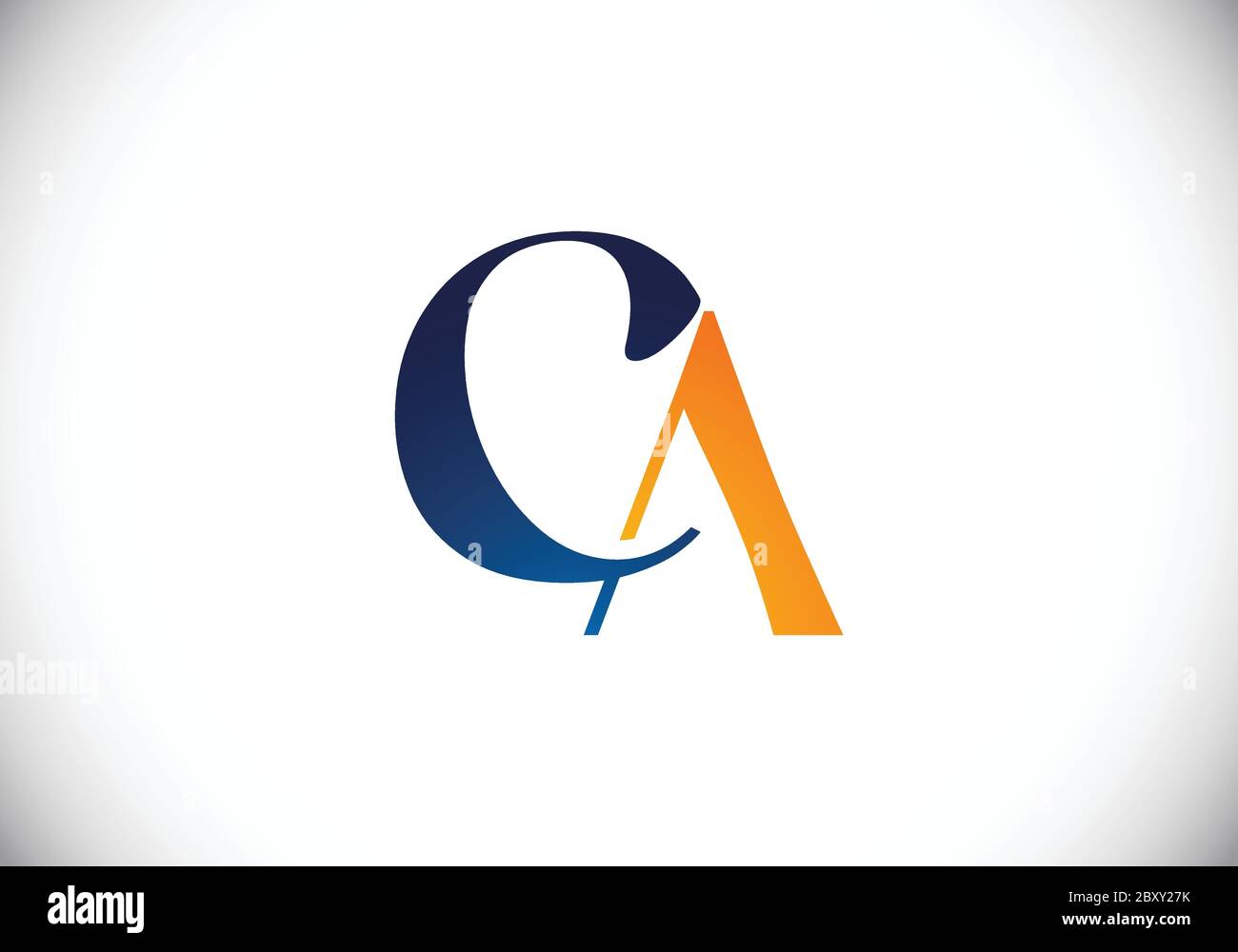 Initial Monogram Letter C A Logo Design Vector Template. C A Letter ...