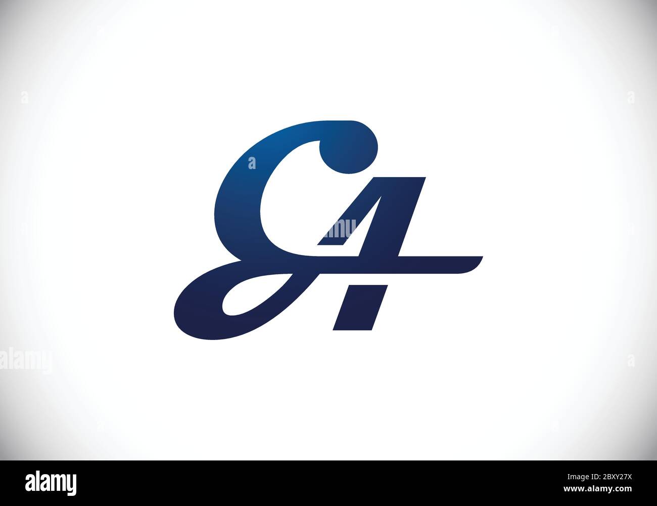 Initial Monogram Letter C A Logo Design Vector Template. C A Letter ...