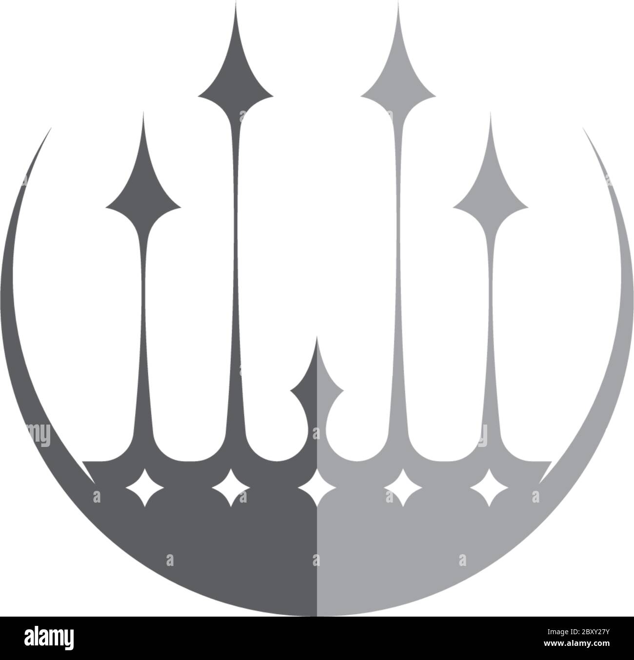 Crown Concept Logo icon Design Template Stock Vector Image & Art - Alamy