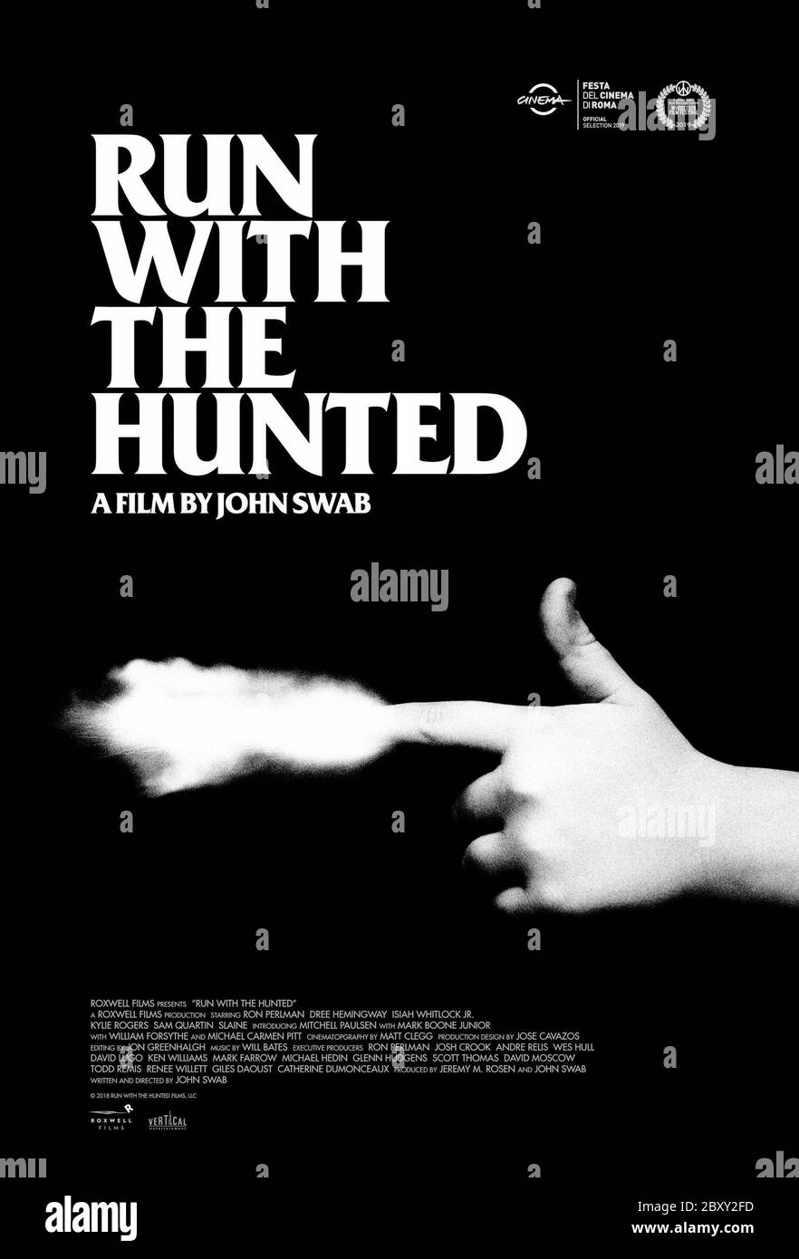 RUN WITH THE HUNTED, US poster, 2019. © Vertical Entertainment ...