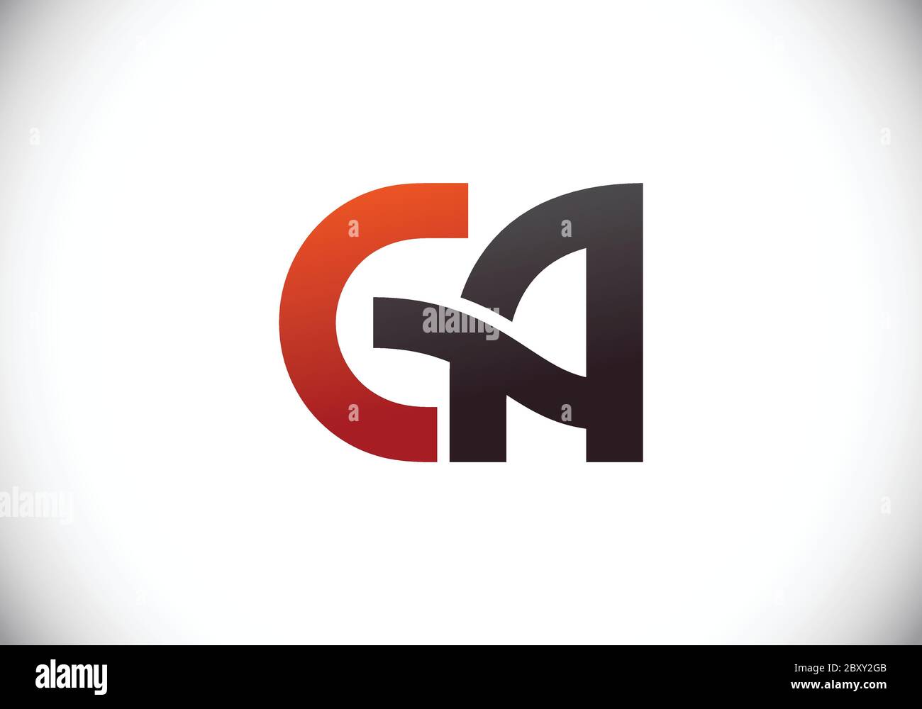 Initial Monogram Letter C A Logo Design Vector Template. C A Letter ...