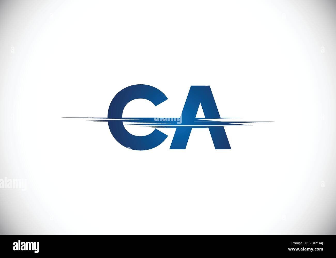 Initial Monogram Letter C A Logo Design Vector Template. C A Letter ...