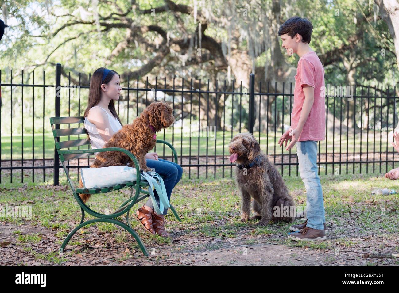 THINK LIKE A DOG, from left: Madison Horcher, Gabriel Bateman, 2020. ph ...