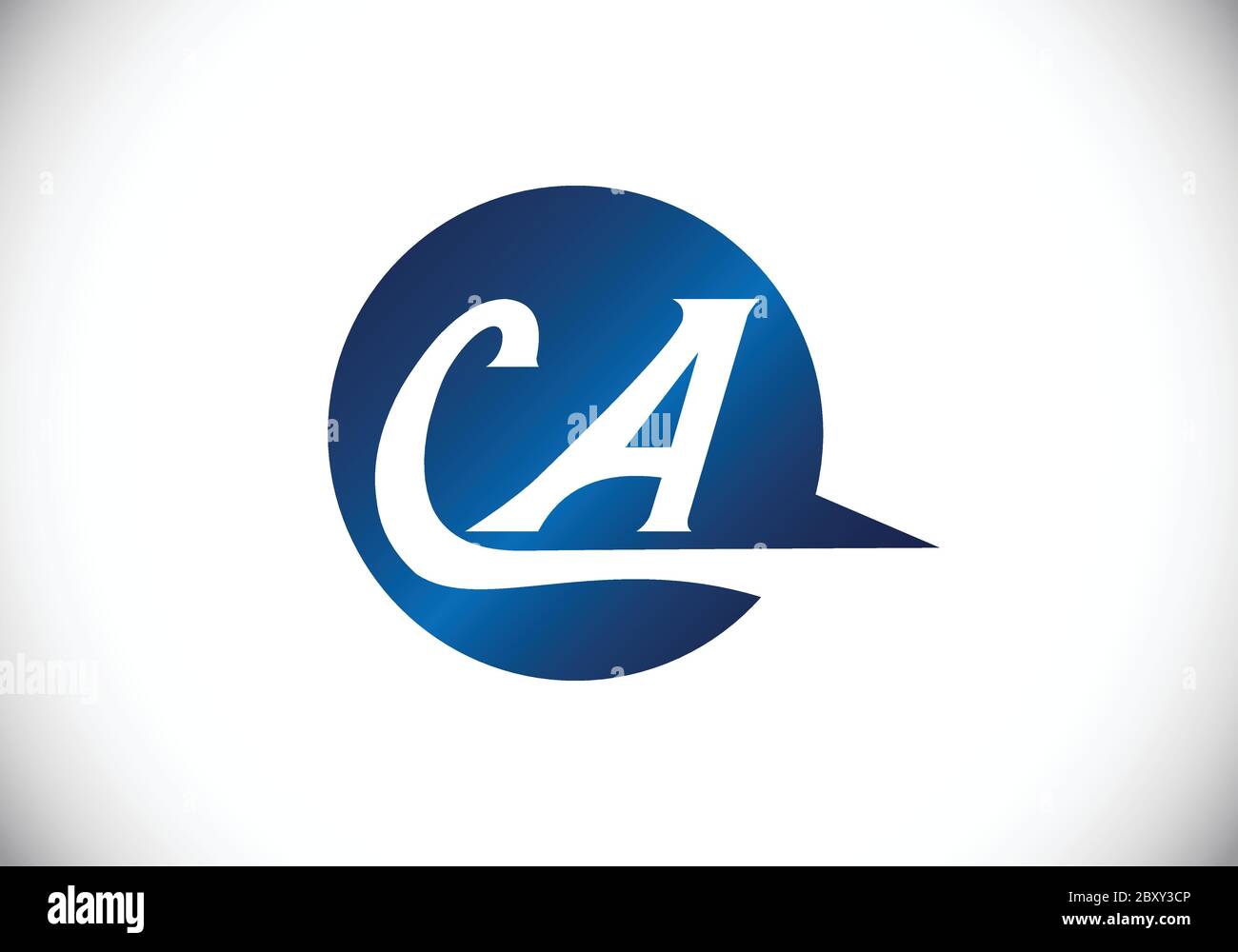 Initial Monogram Letter C A Logo Design Vector Template. C A Letter ...