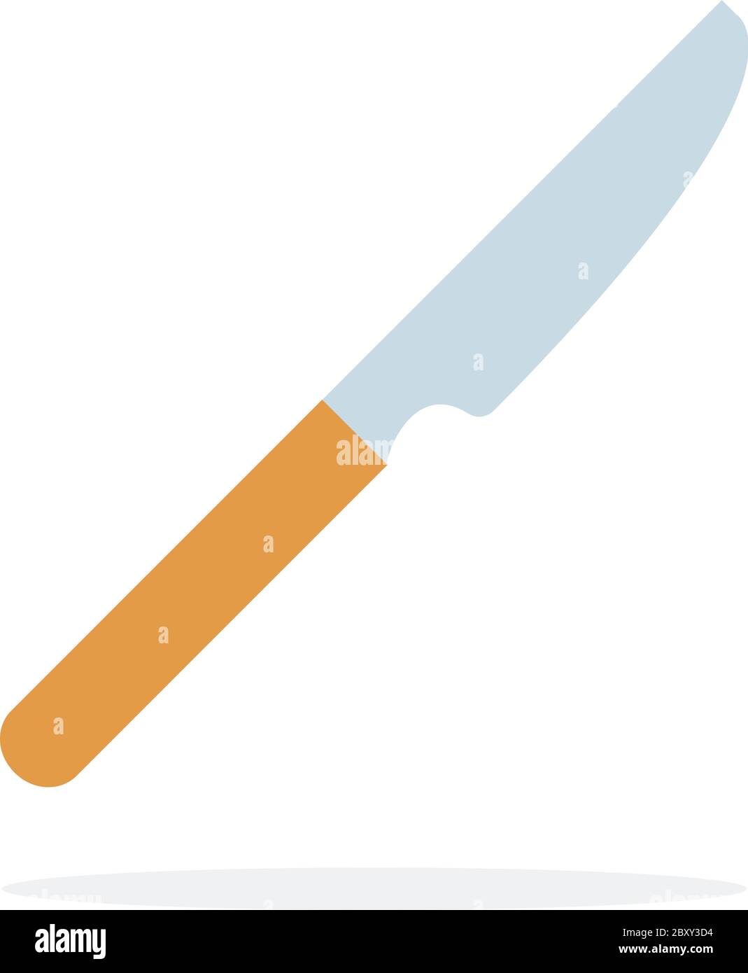 Table knife for eating vector flat isolated Stock Vector Image & Art ...