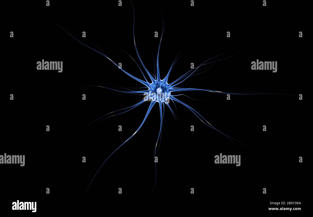 Brain impulses. Neuron system. Human anatomy. transferring pulses and ...
