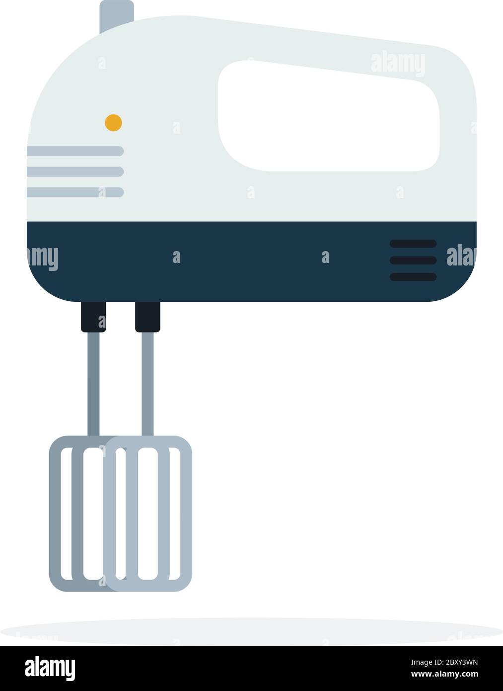 Electric mixer bowl white Stock Vector Images - Alamy