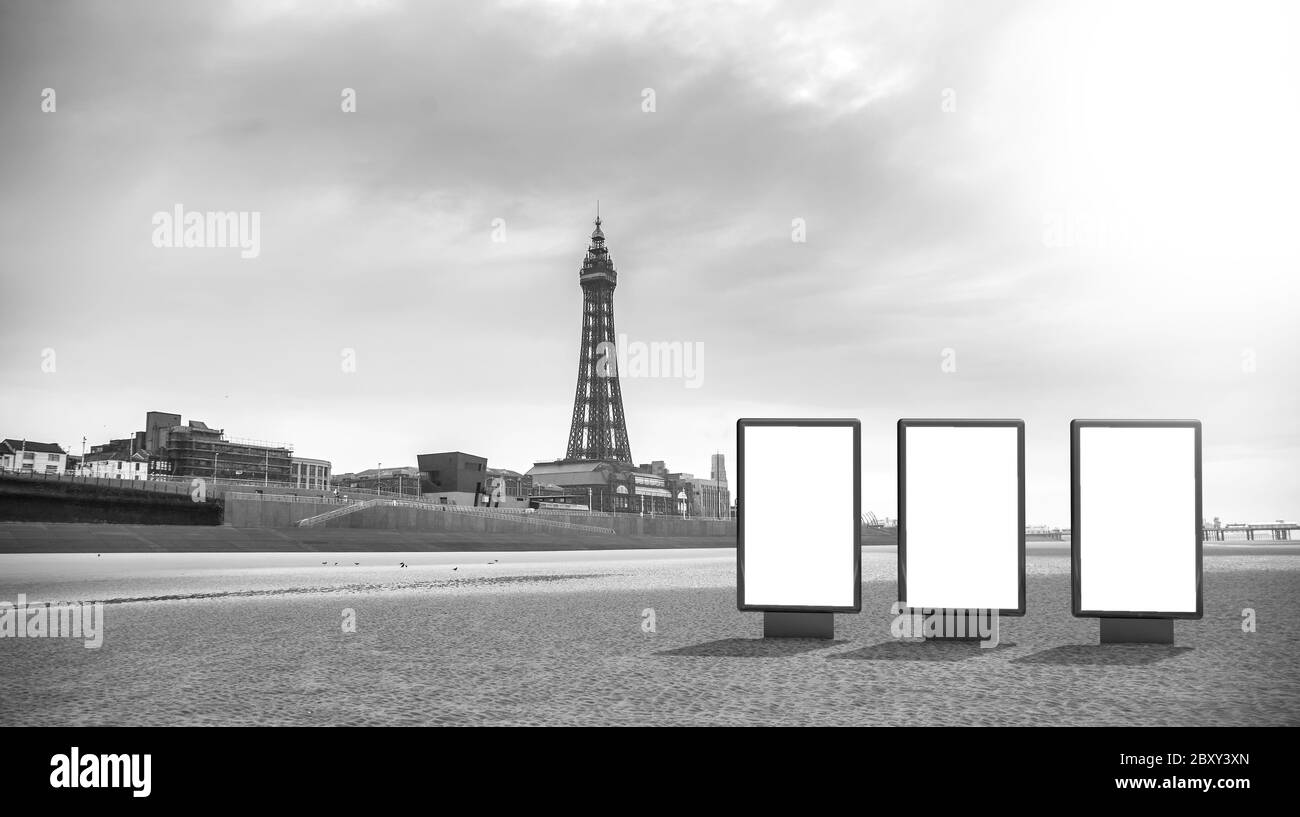 Blank vertical poster in Black and White Stock Photos & Images - Alamy