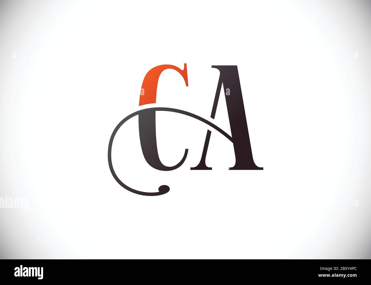 Initial Monogram Letter C A Logo Design Vector Template. C A Letter ...