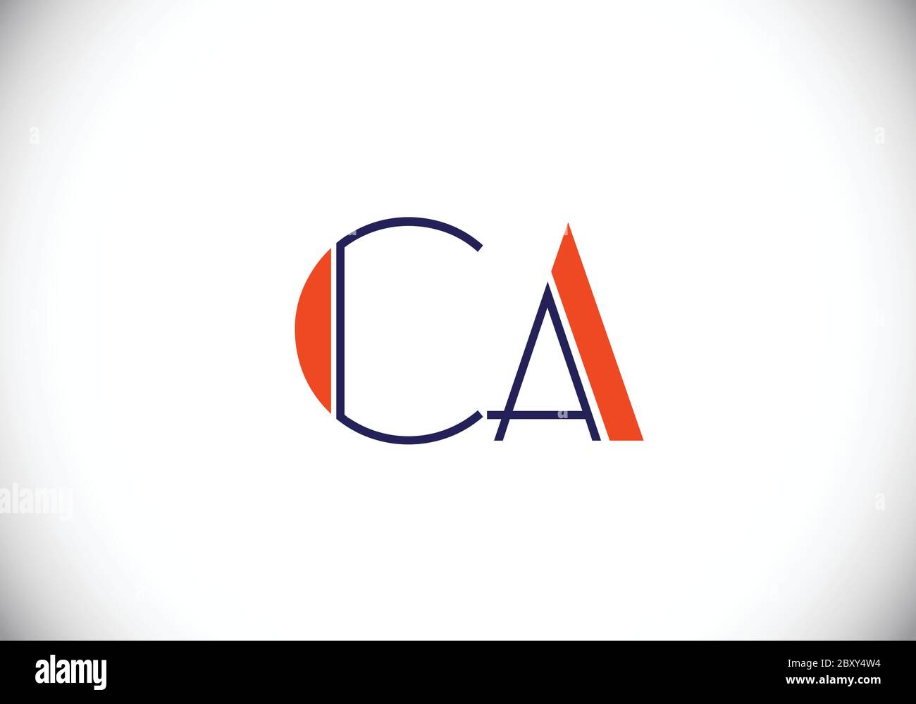 Initial Monogram Letter C A Logo Design Vector Template. C A Letter ...