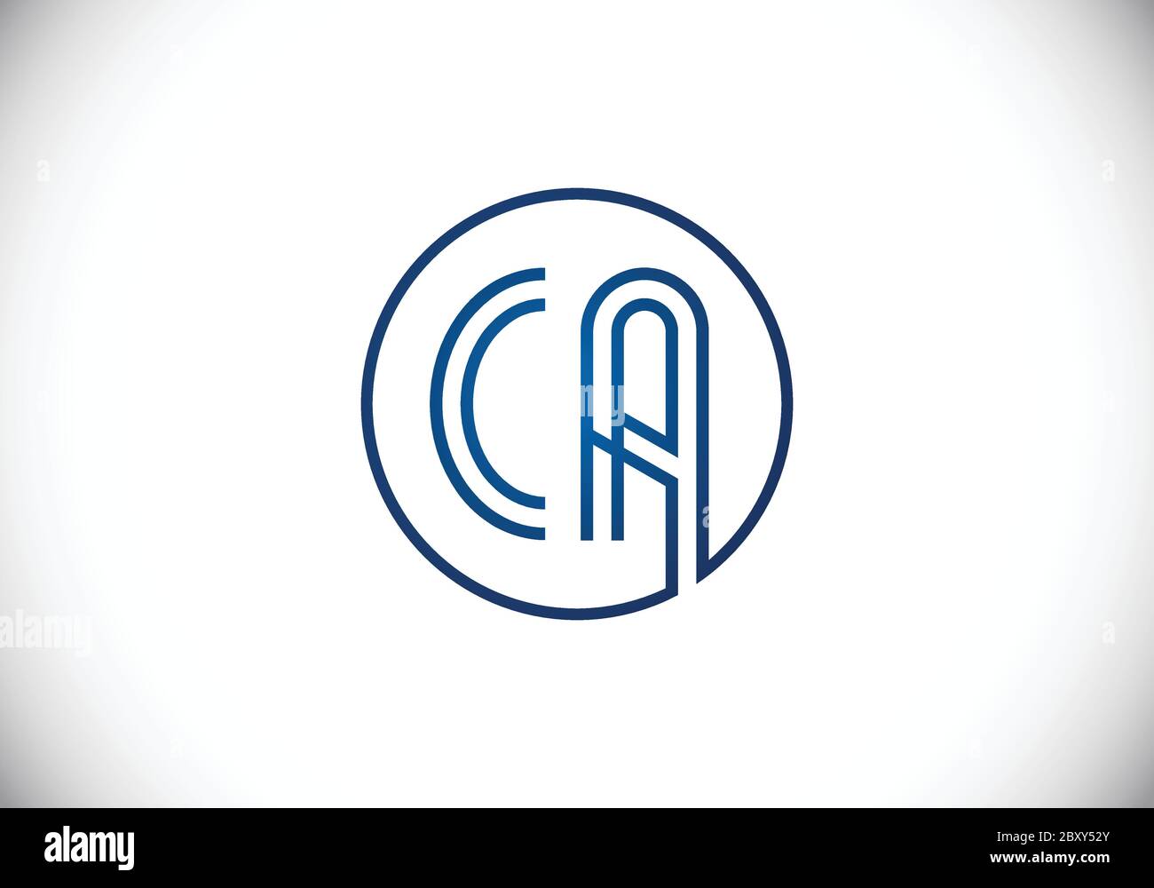 Initial Monogram Letter C A Logo Design Vector Template. C A Letter ...
