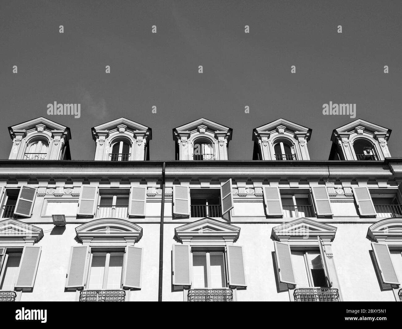 Old dormer window Black and White Stock Photos & Images - Alamy