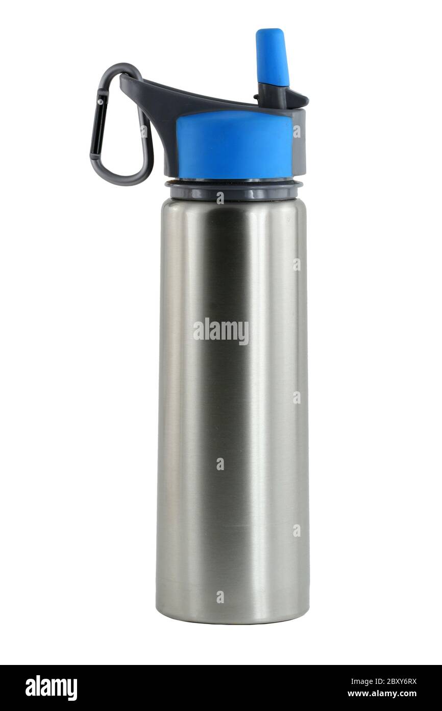 A Isolated aluminum water bottle Stock Photo - Alamy