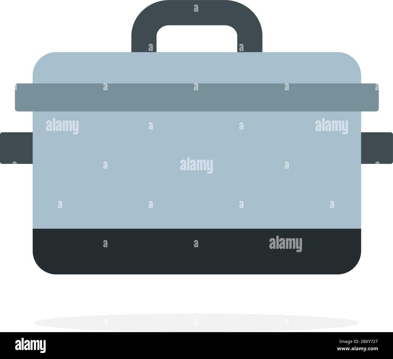 Pot with lid vector flat isolated Stock Vector Image & Art - Alamy