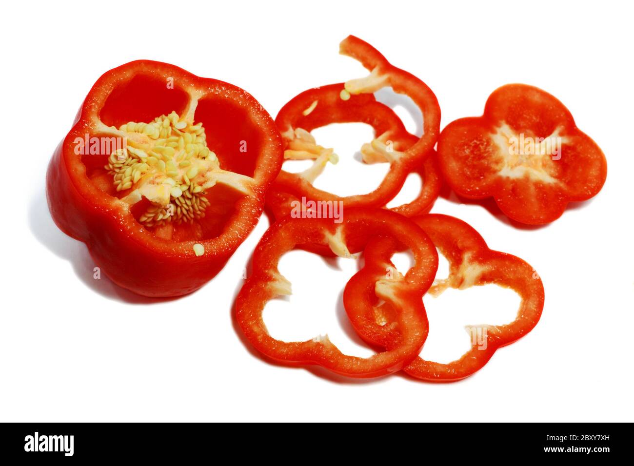 Slice sweet red pepper hi-res stock photography and images - Alamy