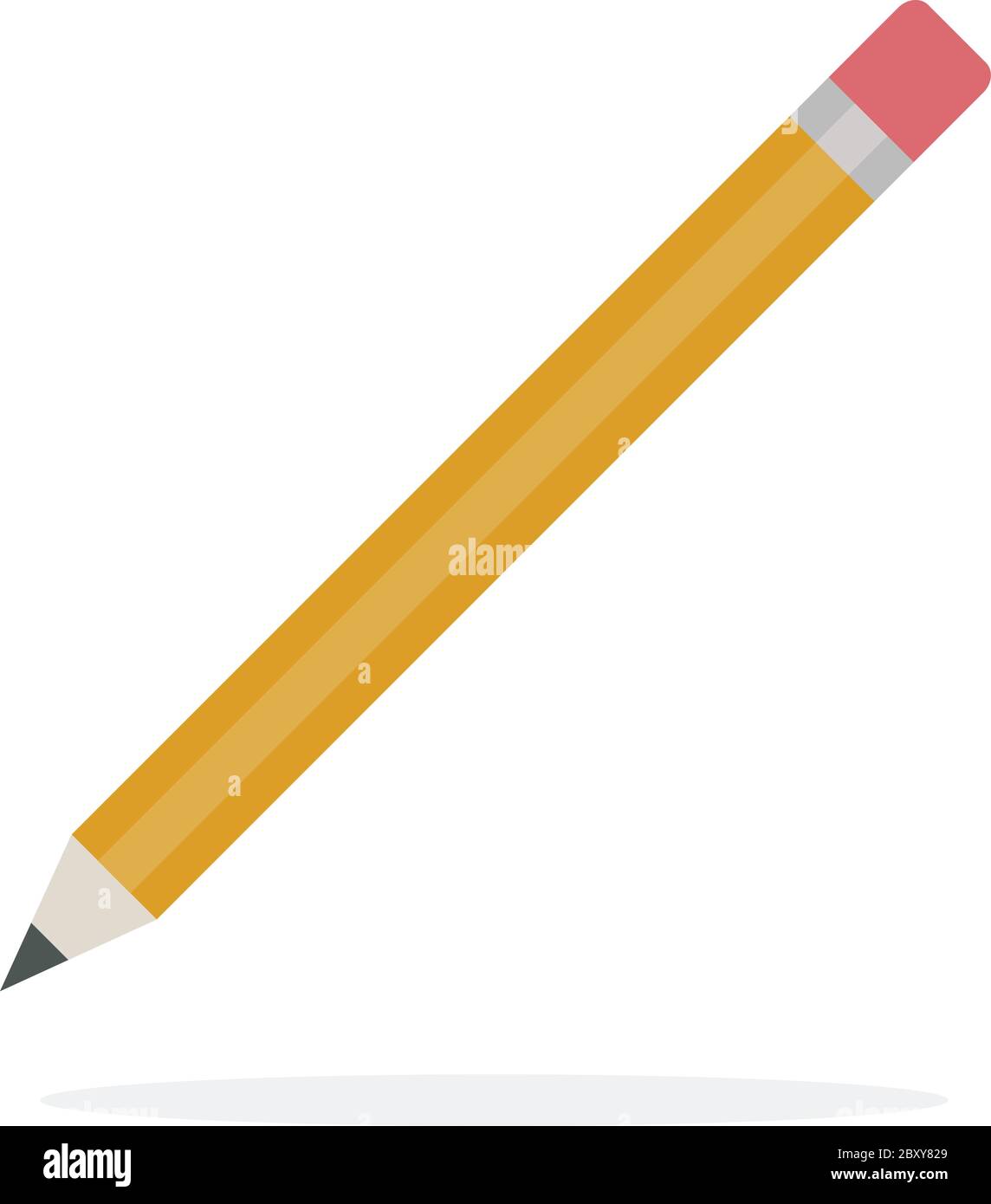 Pencil with eraser vector flat isolated Stock Vector Image & Art - Alamy