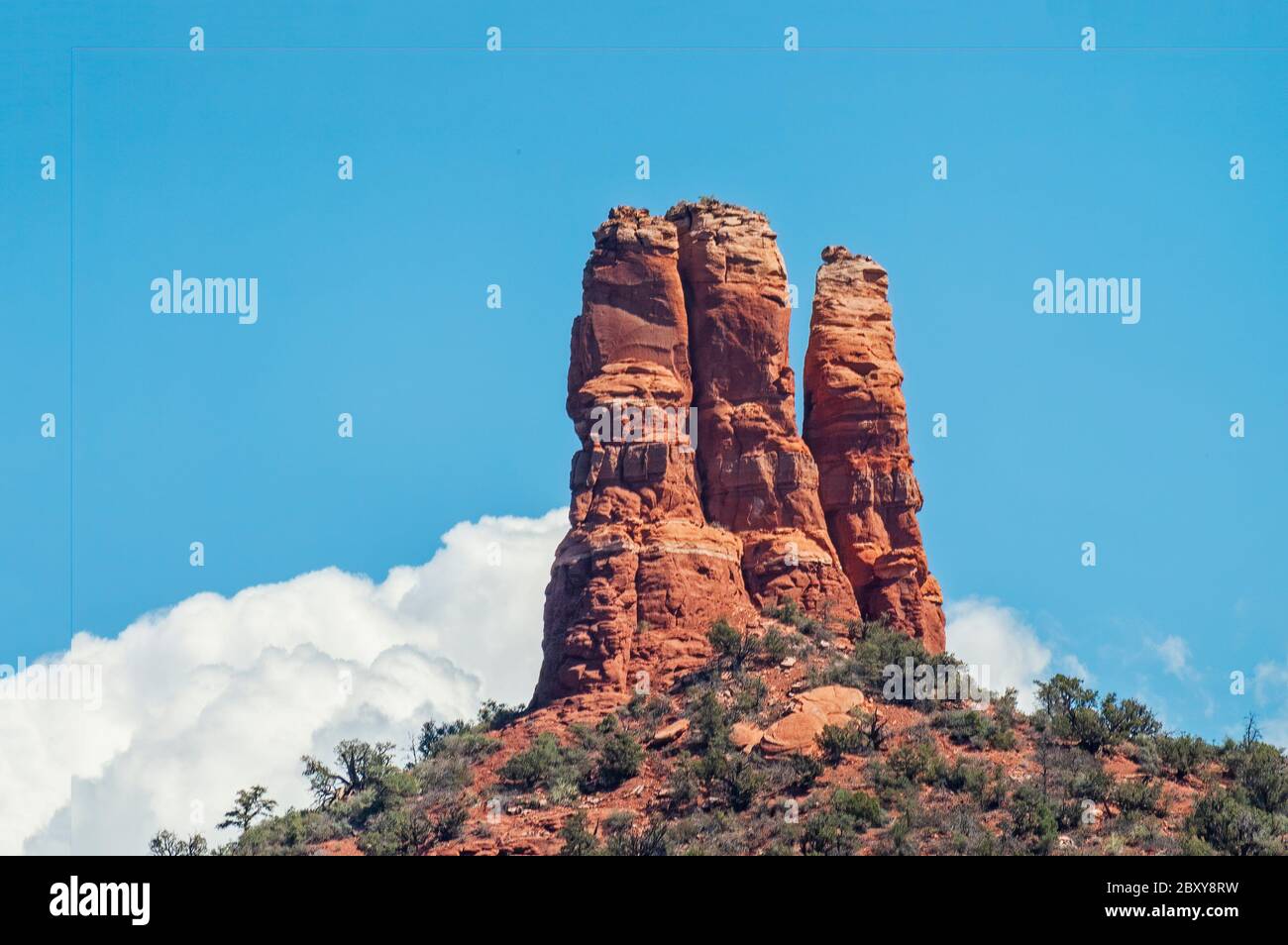 Three sisters rock at Sedona, Arizona, USA Stock Photo - Alamy