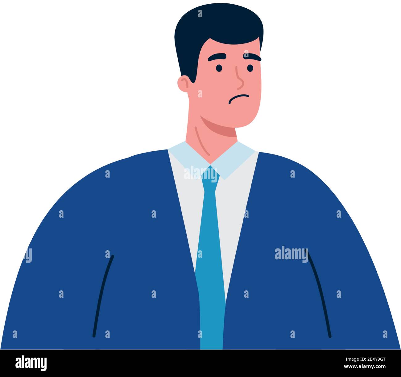 sad businessman avatar vector design Stock Vector Image & Art - Alamy