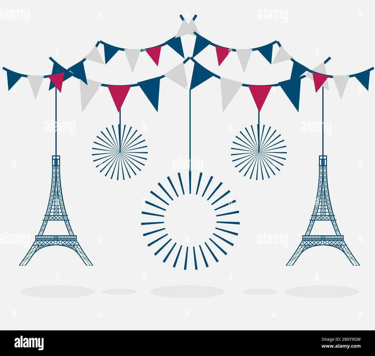banner for the French national day vector illustration design Stock ...