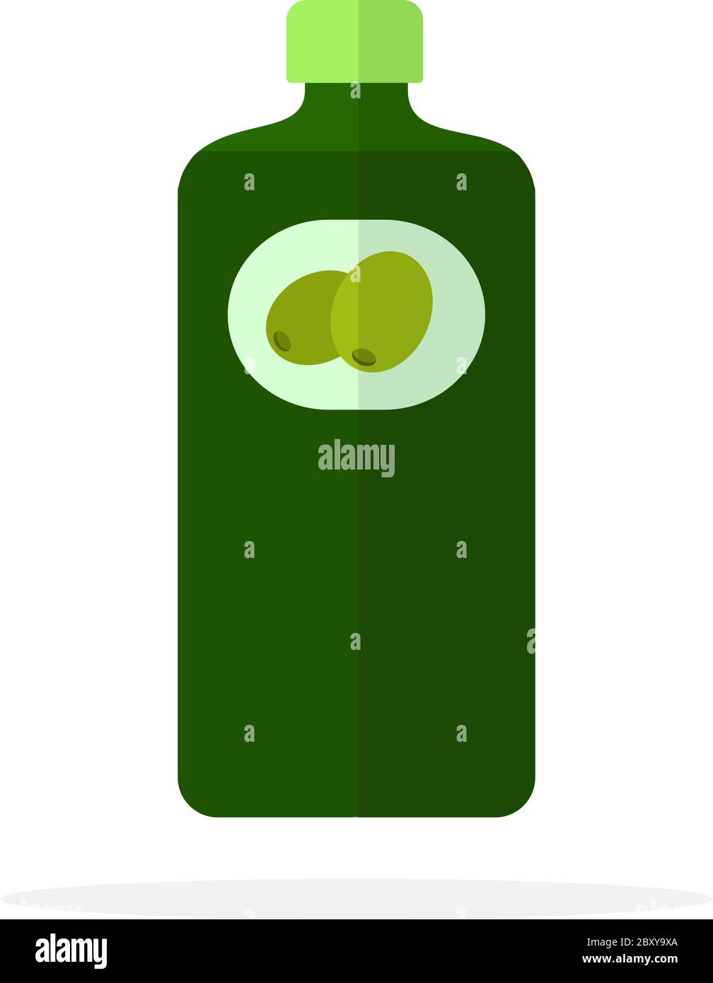 Raw green organic bottle Stock Vector Images - Alamy