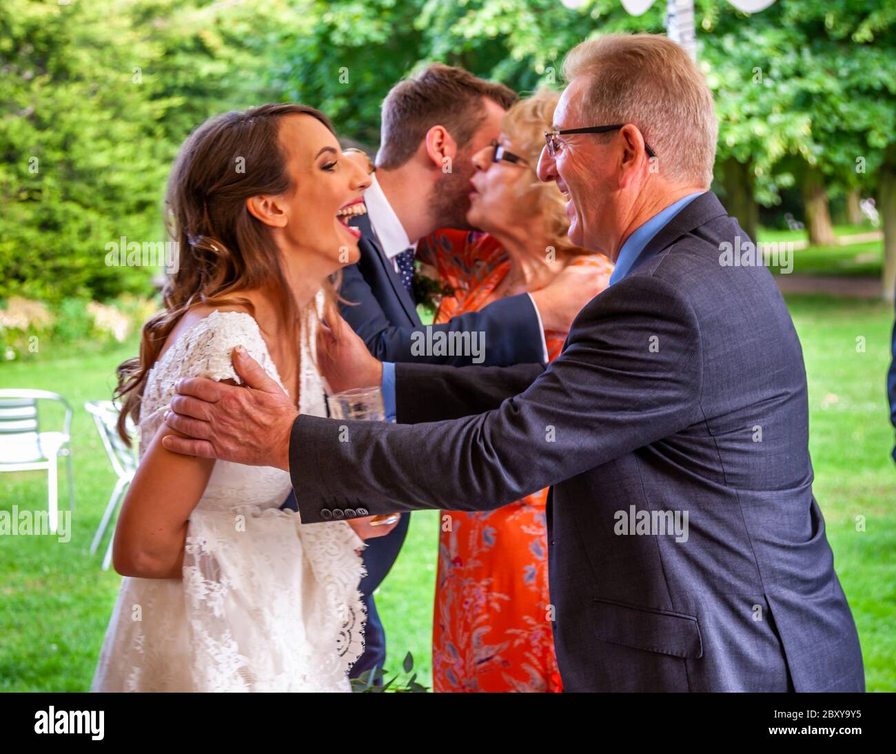 Congratulations from the wedding party Stock Photo - Alamy