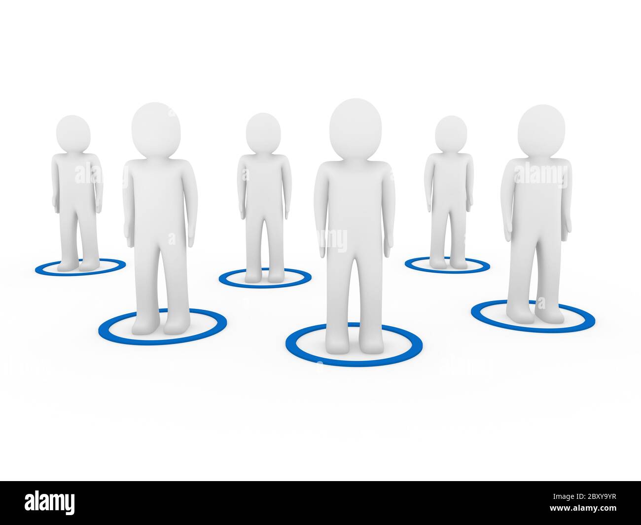 3d men teamwork network Stock Photo - Alamy
