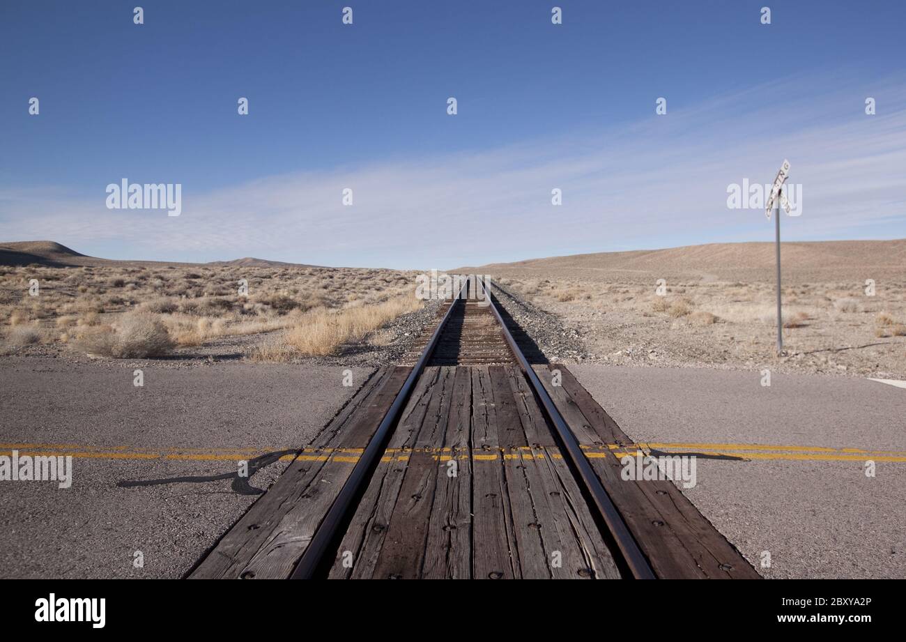 Steel railroad tracks for a train. landscape transportation track train ...