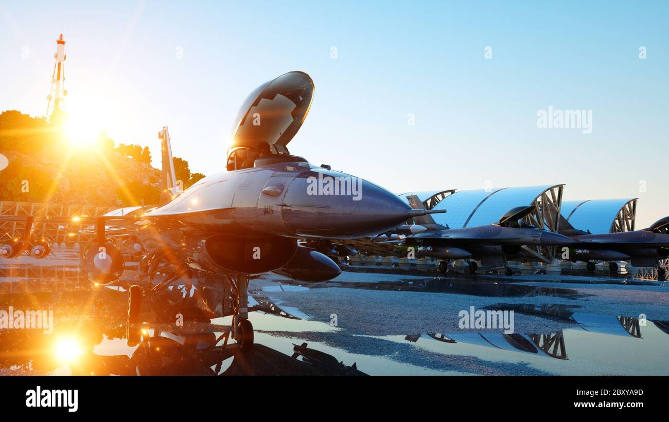 F 16 Wallpaper Sunset