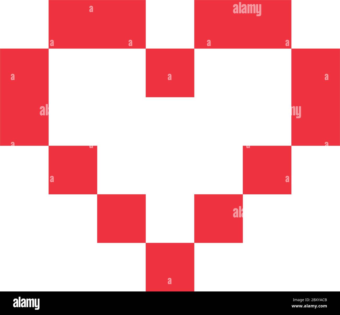 heart 8 bits pixelated figure icon vector illustration design Stock ...