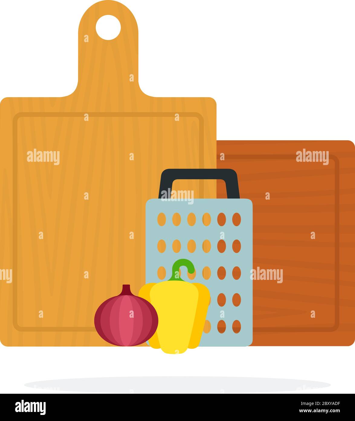 Wooden kitchen boards Stock Vector Images - Alamy