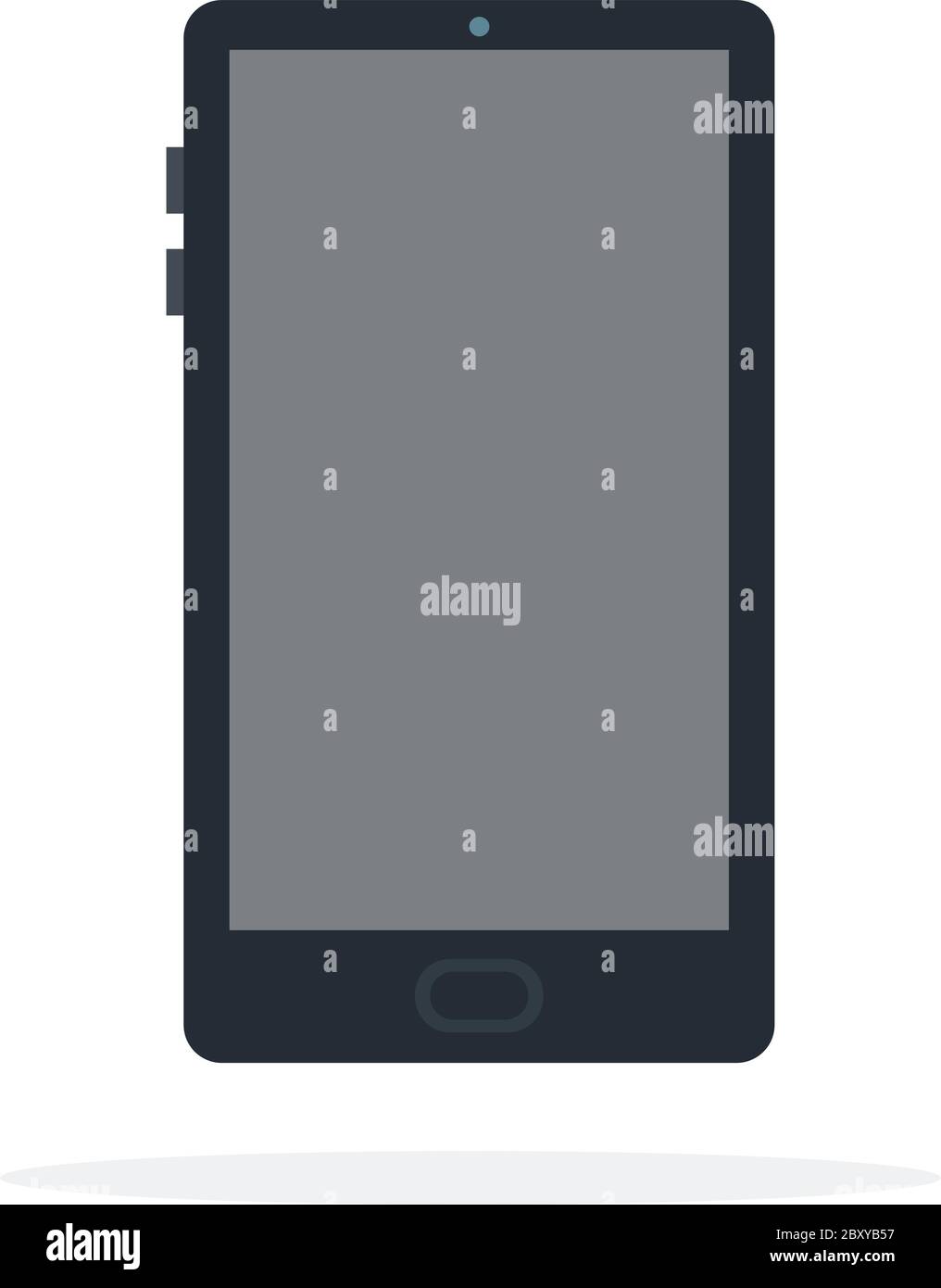 Black modern smartphone smartphone blank Stock Vector Images - Alamy