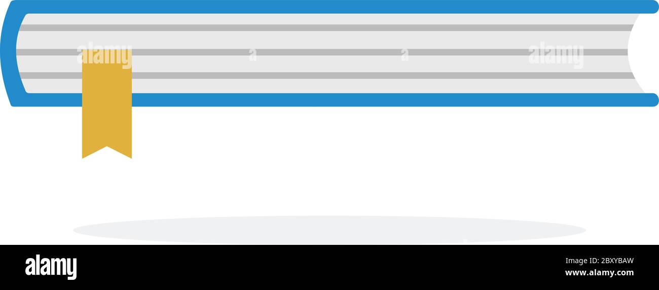 Blank blue book in Stock Vector Images - Alamy