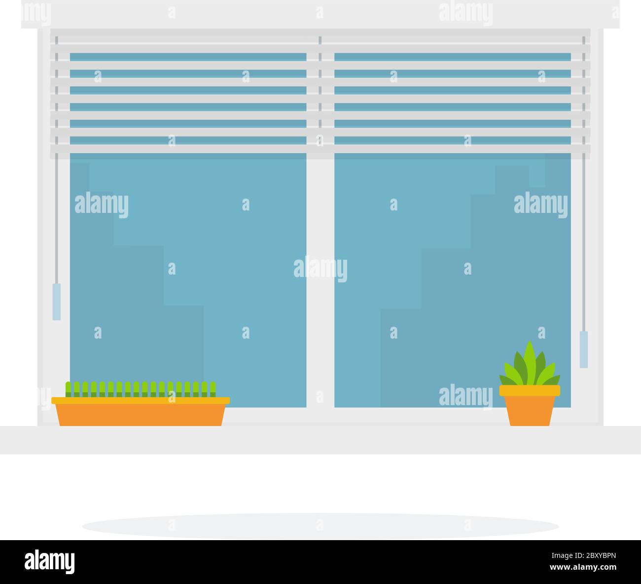 Close up inside office window Stock Vector Images - Alamy