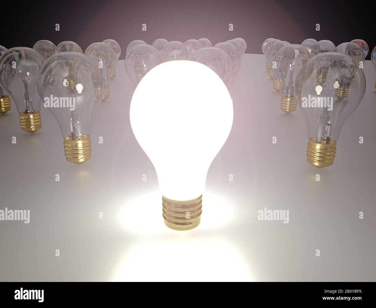 Lighting the lamp Stock Photo - Alamy